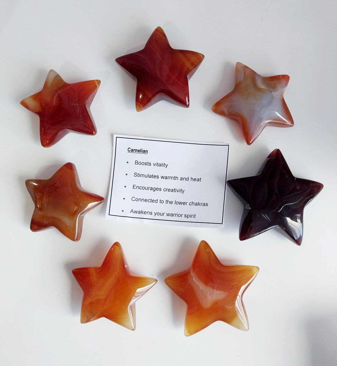 Crystal Stars Carnelian – Treasured Moments NZ